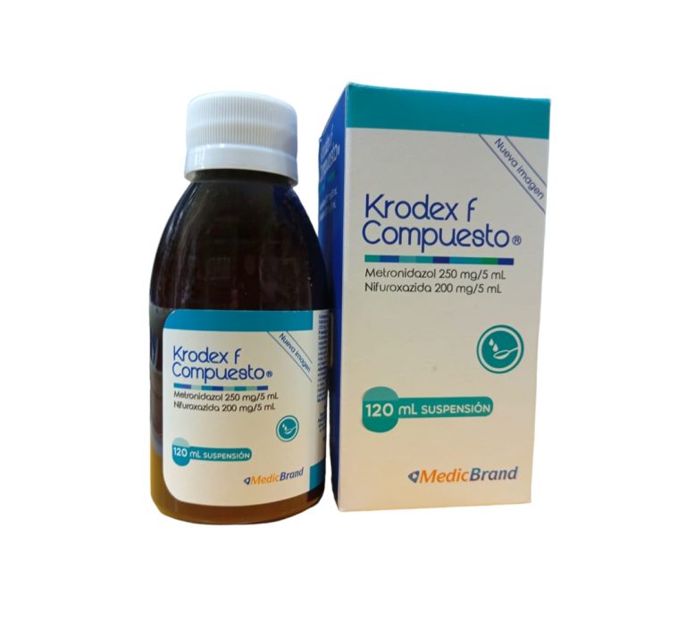 METRONIDAZOL 250MG/5ML NIFURROXAZIDA 200MG/5ML KRODEX F COMPUESTO ...