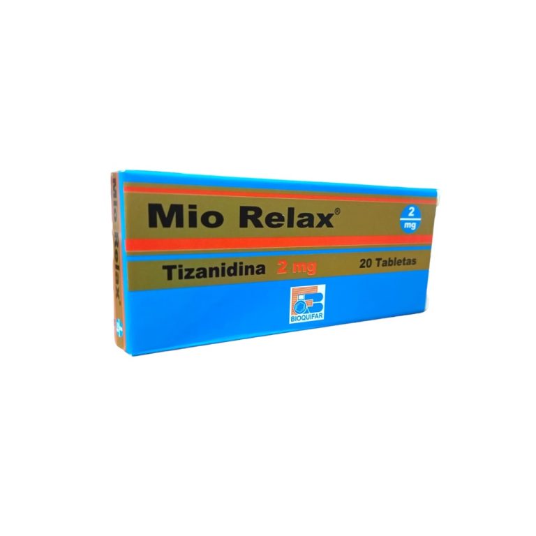 TIZANIDINA 2MG X 20 TABLETAS MIO RELAX (BIOQUIFAR) – Farma Medical SAS